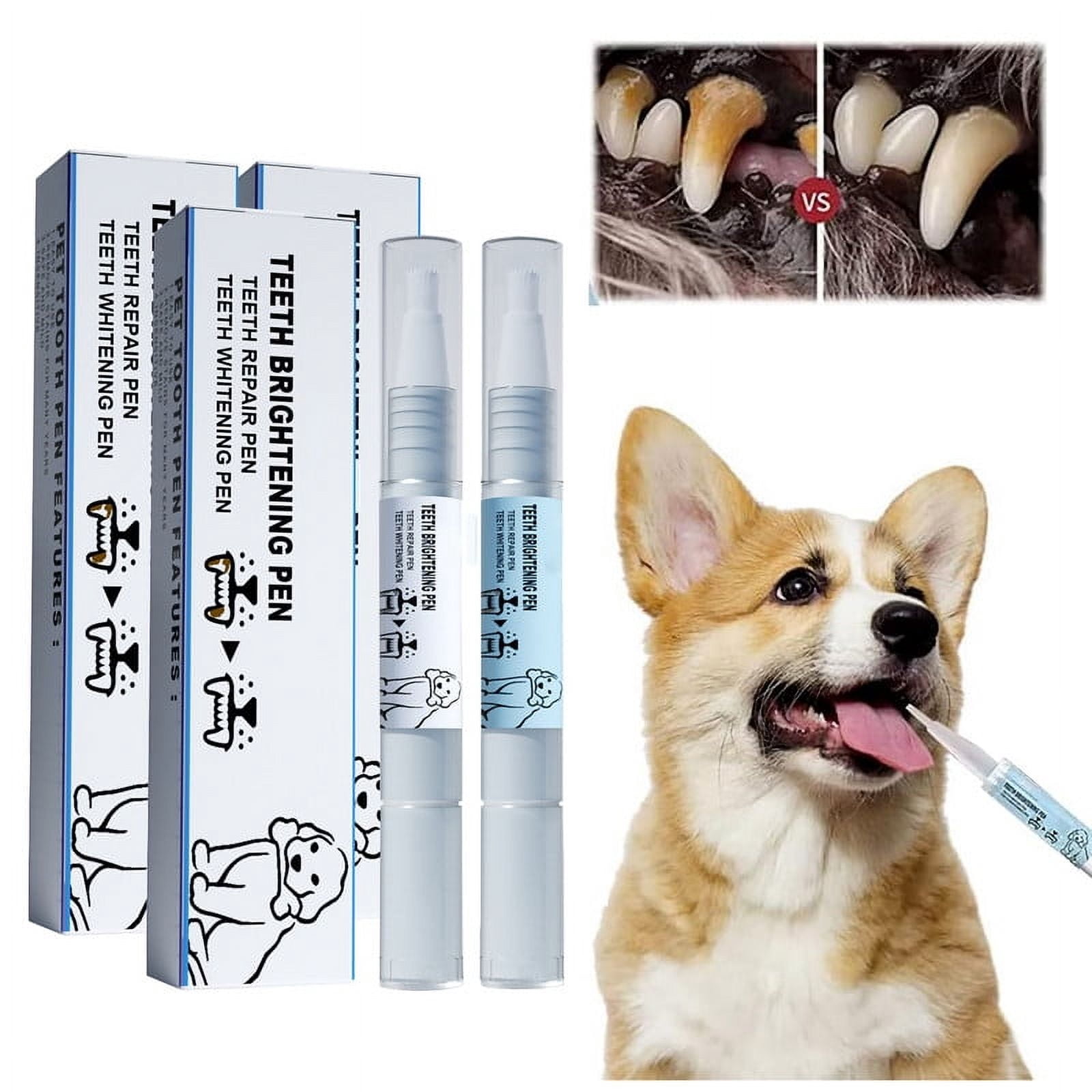 Pet Teeth Brightening Pen,Pet Teeth Repairing Kit,Dog/Cat Teeth ...