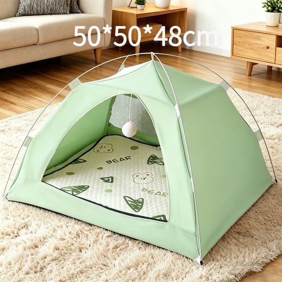 Pet Tent Bed for Cats & Small Dogs, Warm Enclosed Cat Cave Tent with ...