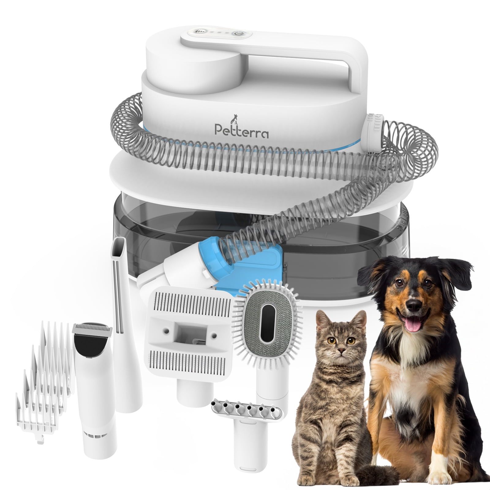 Pet Terra FurCare Pro 3-in-1 Grooming Kit with Vacuum Suction (99% ...