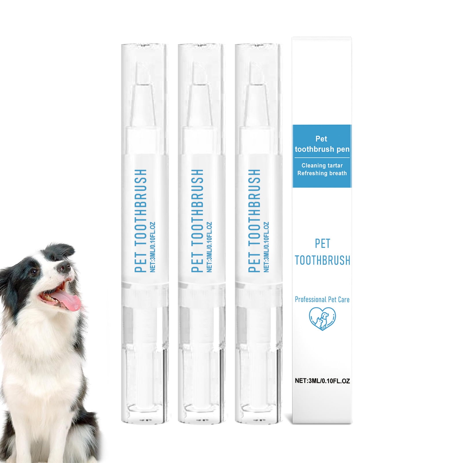 Pet Toothbrush Pen, Teeth Cleaning Pen for Dogs Cats, Pet Dog Tartar ...