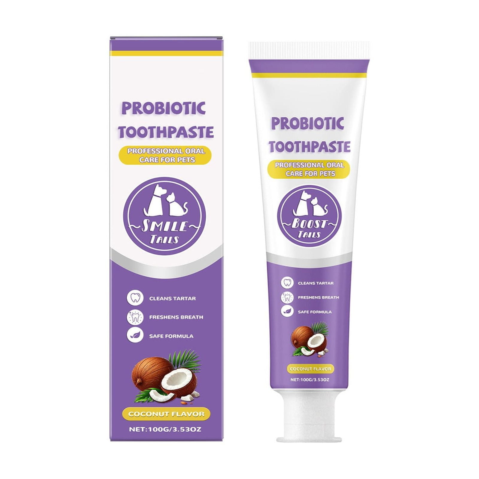 Pet Toothpaste Natural Coconut Oil Cat Toothpaste Dog Toothpaste ...