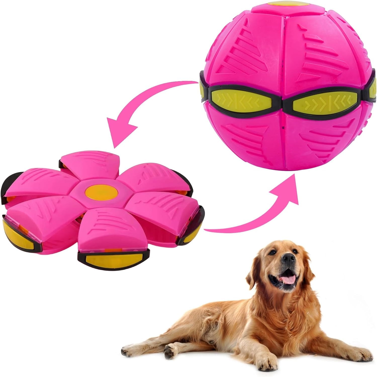 Pet Toy Flying Saucer Ball for Dogs Magic UFO Ball for Dog Outdoor ...