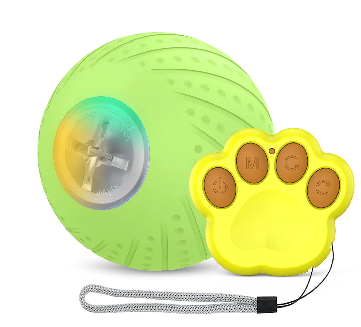 Pet Toy Remote-control Ball Two Working Modes Low Noise Design Long ...
