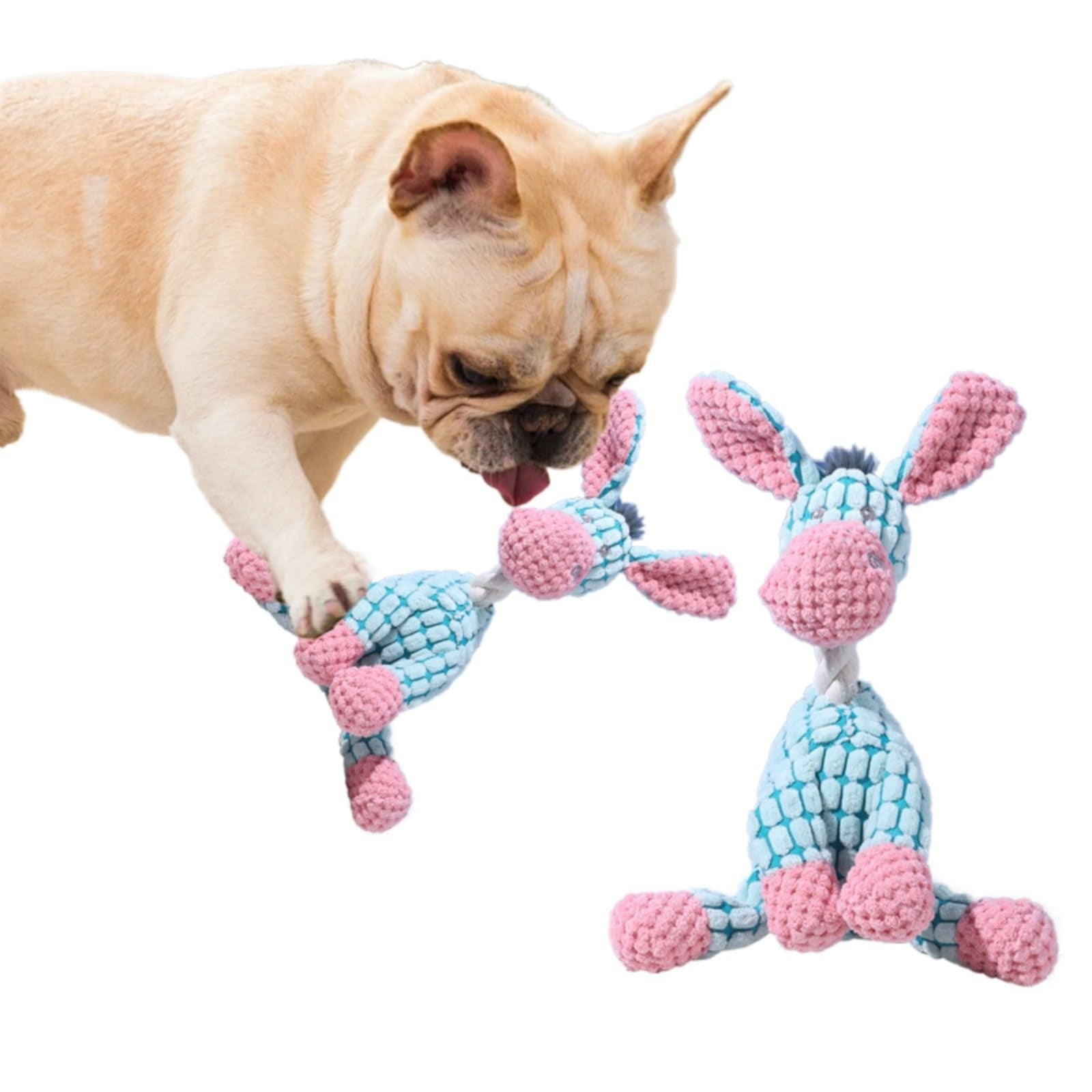 Pet Toys,5.31x10.04" - Interactive Dogs Toy Chew Toy,Squeaky Donkey Toys,Suitable for Pets of ...