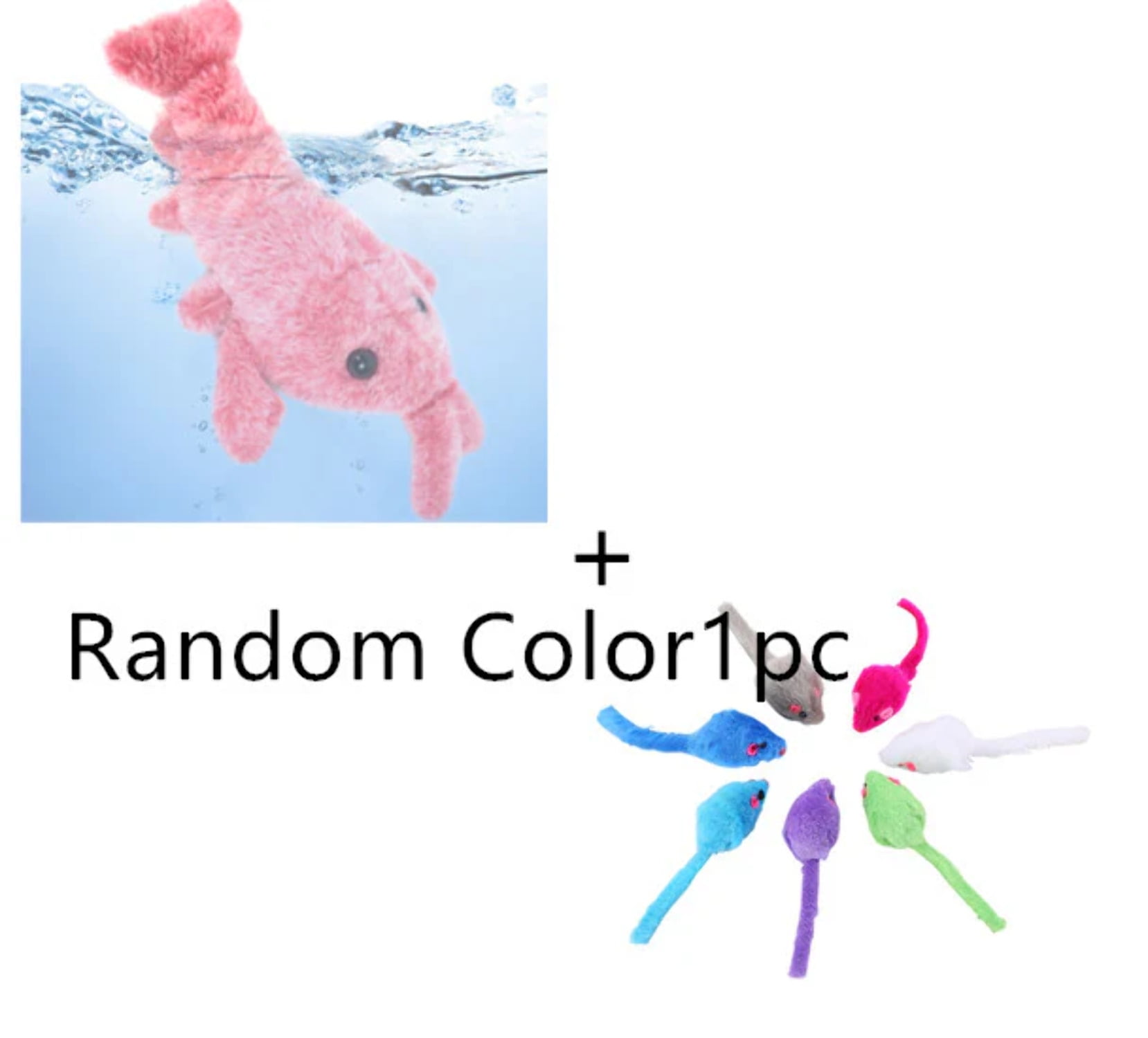 Pet Toys Electric Jumping Shrimp USB Charging Simulation Lobster Funny ...