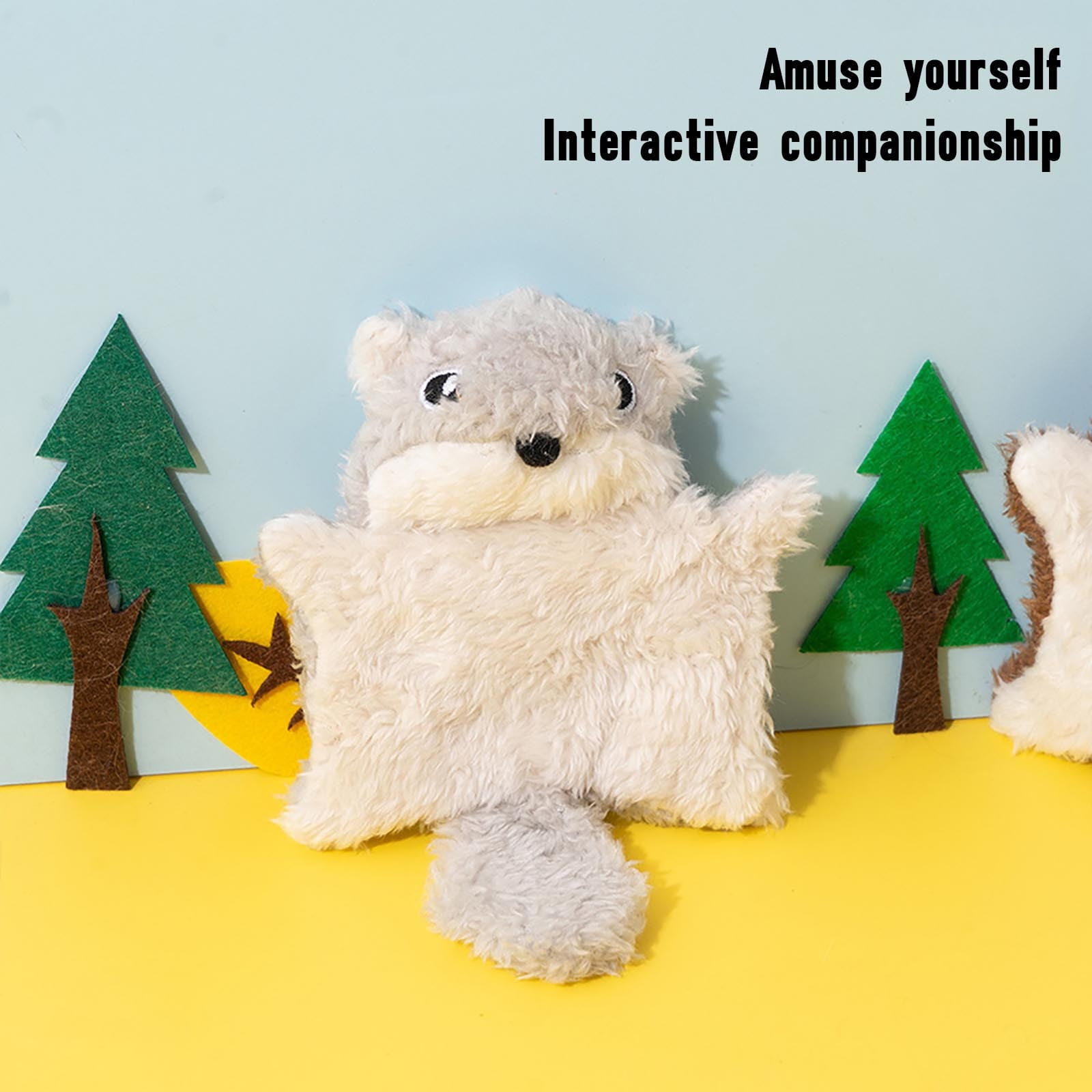 Pet Toys Flying Squirrel Interactive Rattle Toy for Cats and Dogs ...