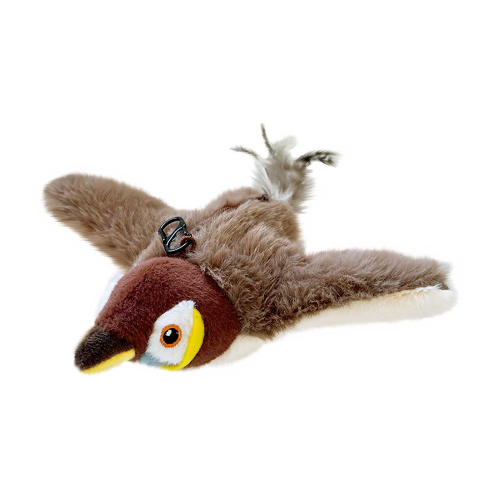 Pet Toys,Interactive Lifelike Robin Flying Flapping Bird Feathers ...