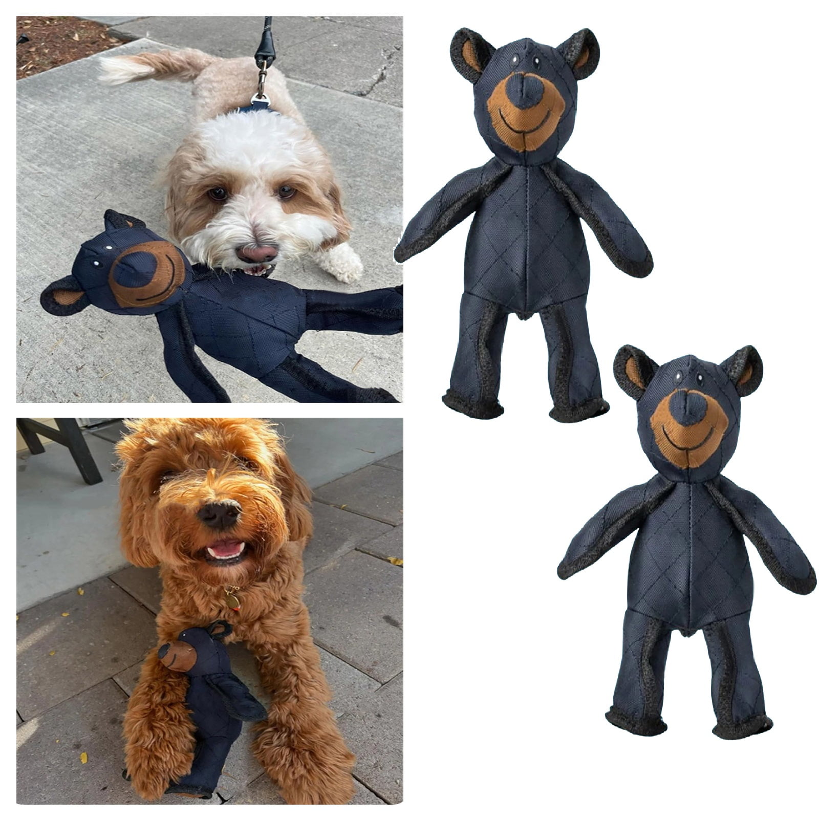 Pet Toys Play-N-Squeak Chewable 1-Piece Squeaky & Plush Dog Toy for ...