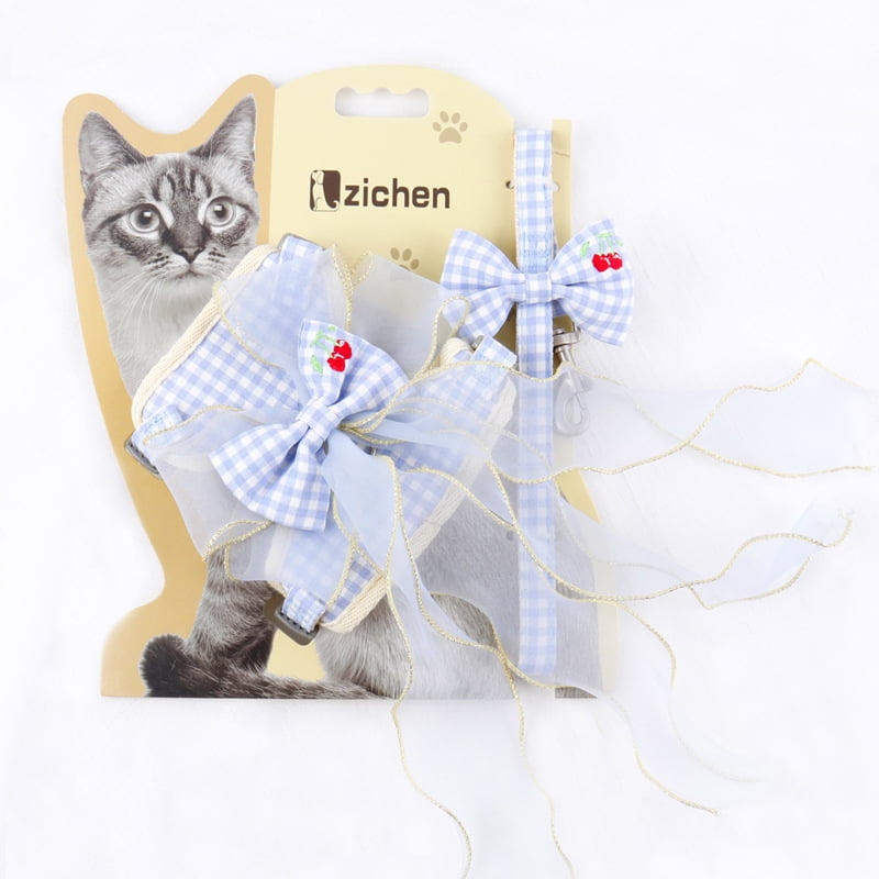 Pet Traction rope for cats and dogs, cute princess style chest and back ...