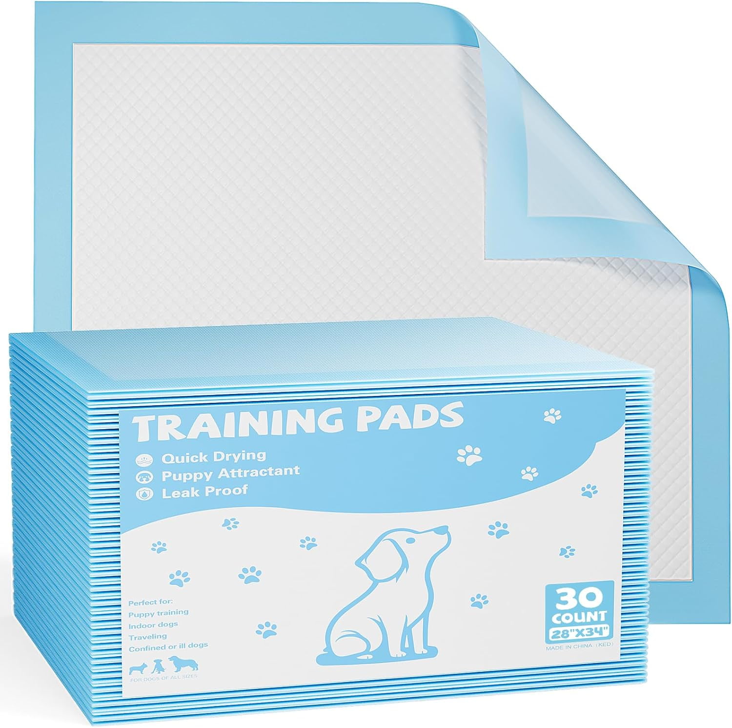 Pet Training Pads Leak-Proof Disposal Puppy & Dog Pee Pads, Extra Large ...