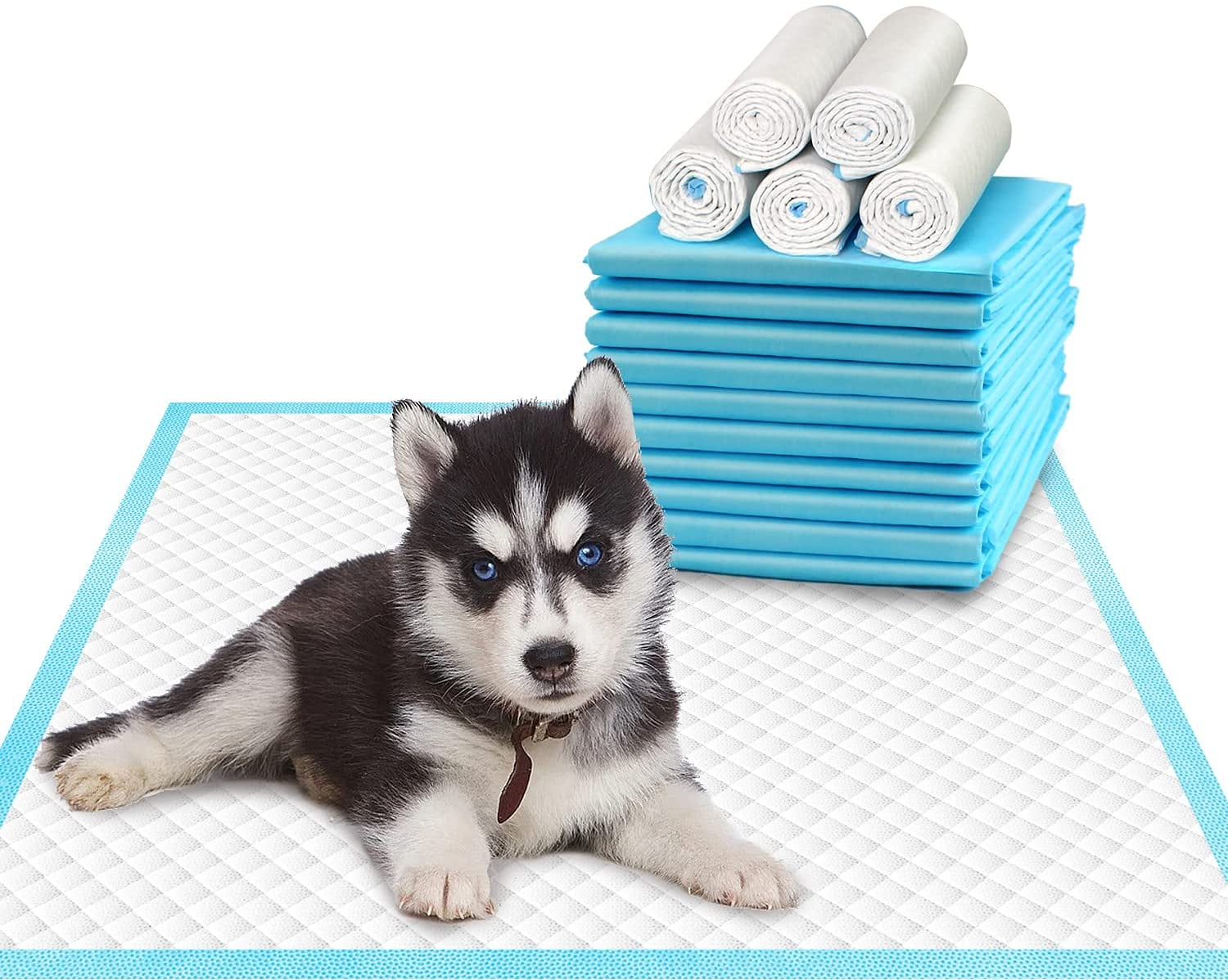 Pet Training and Puppy Pads 24"x24" (75 Count), Super Absorbent Pee ...