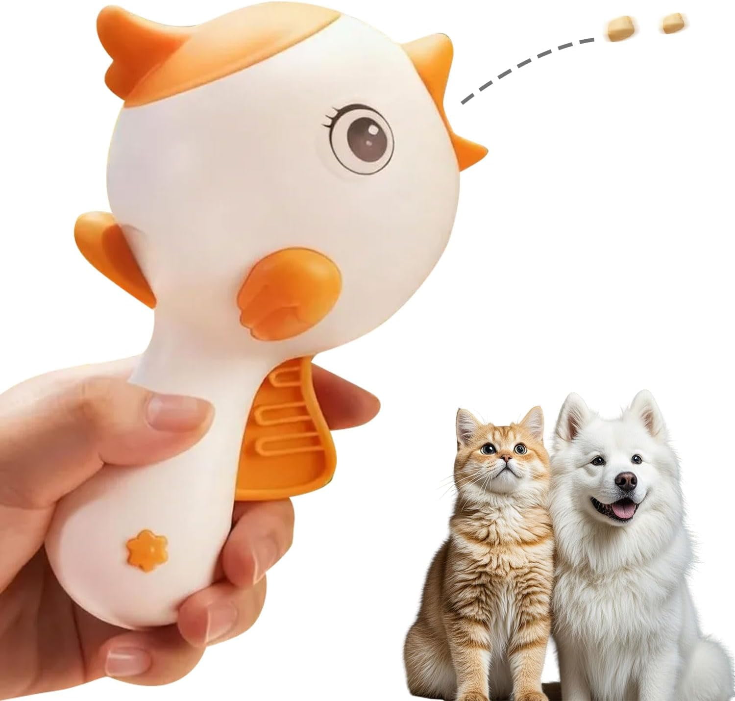 Pet Treat Launcher, 2-in-1 Interactive Cat Puzzle Toy, Cat Food ...