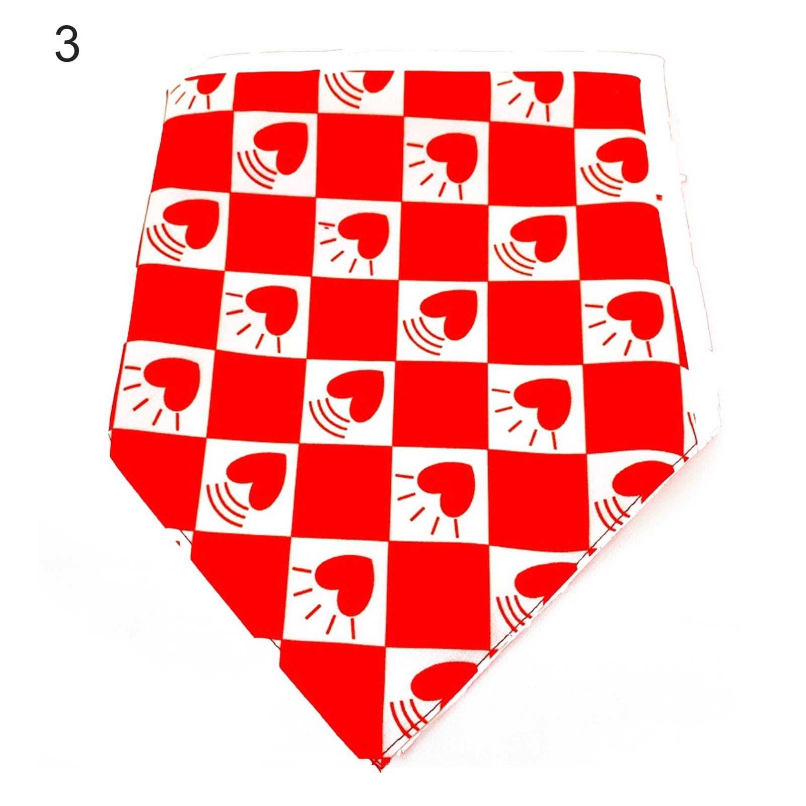 Pet Triangle Bib Love-heart Pattern Pet Grooming Accessories Soft ...