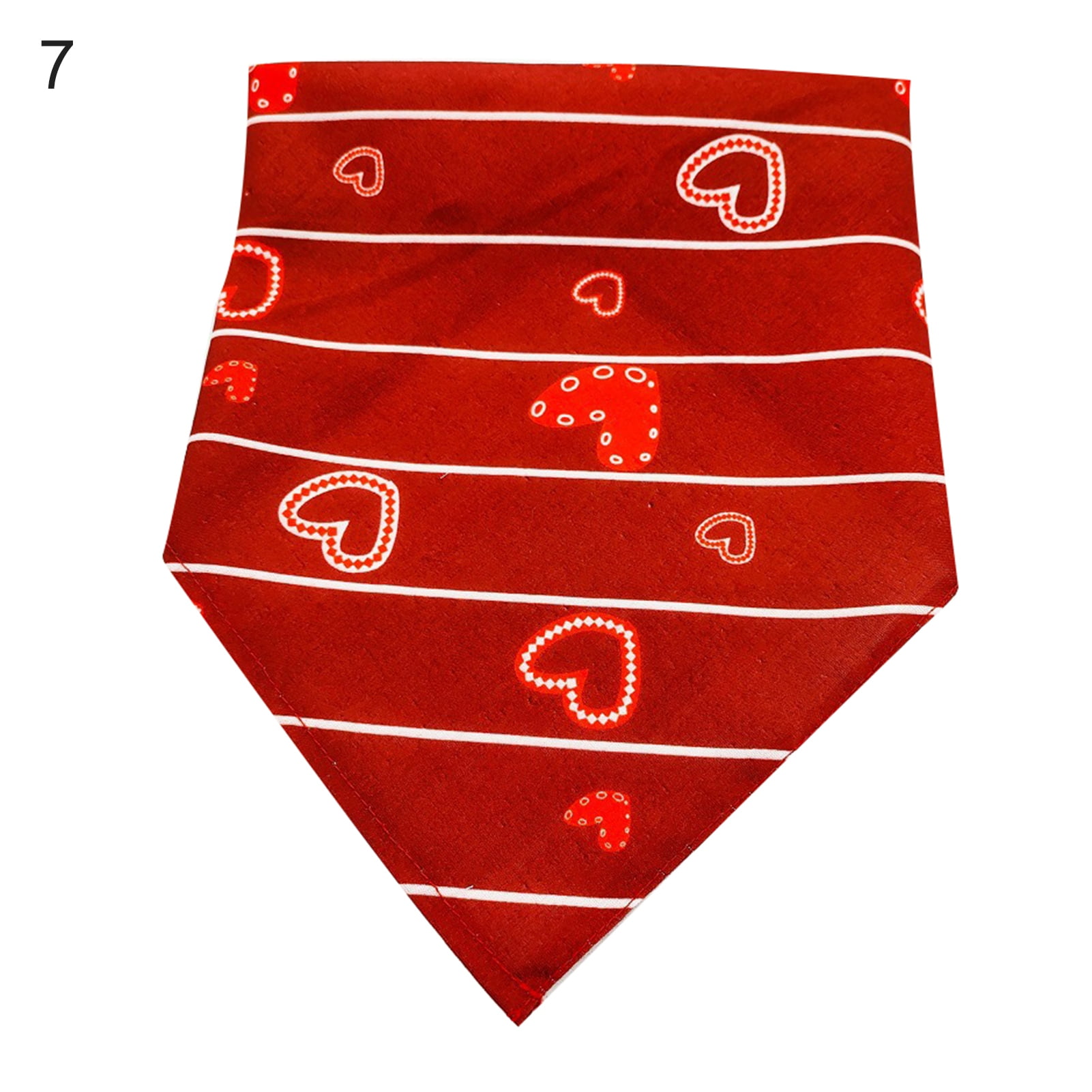 Pet Triangle Bib Love-heart Pattern Pet Grooming Accessories Soft ...