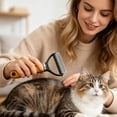 Pet Undercoat Comb, Double Sided Deshedding Grooming Brush With ...