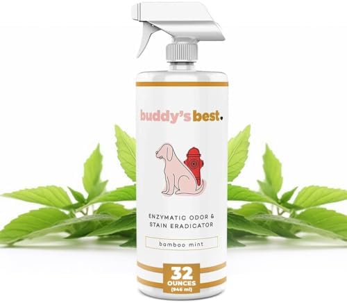 Pet Urine Odor Eliminator and Pet Stain Remover- Bamboo Mint ...