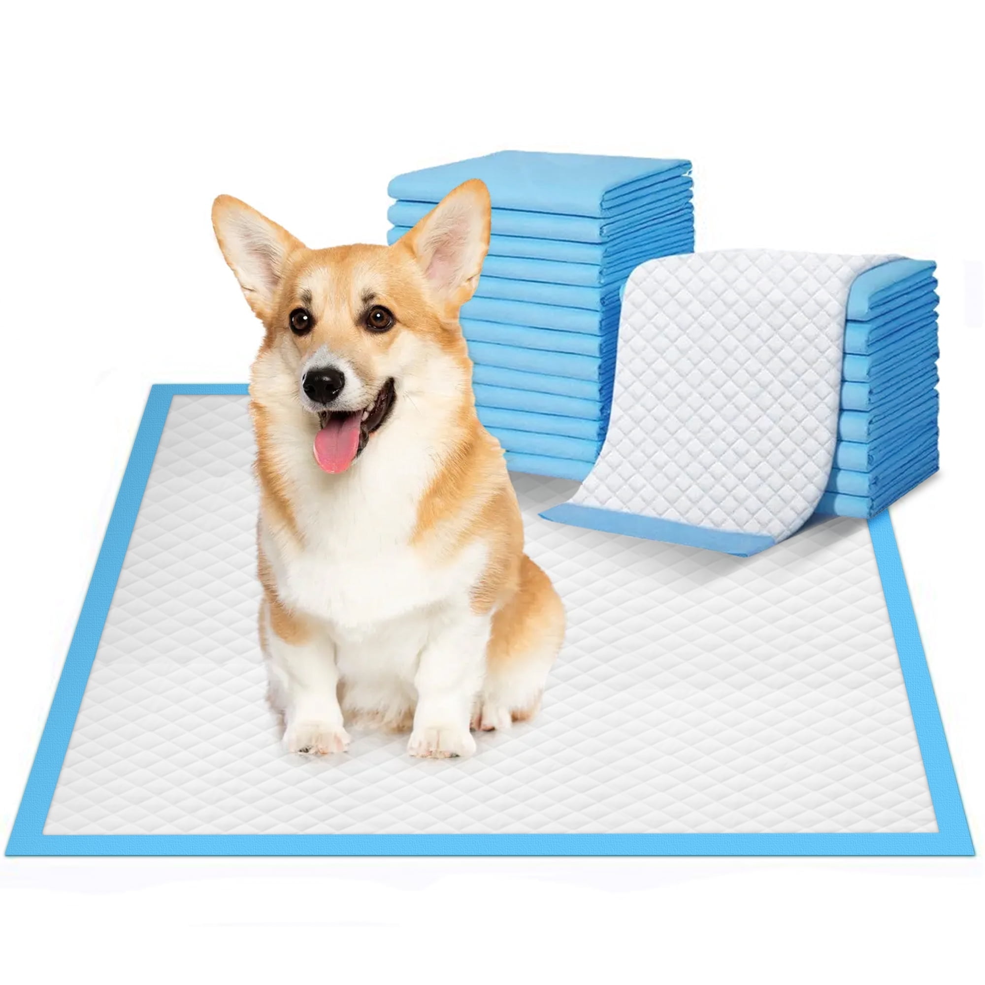 Disposable Dog Pee Pads, 100 Count Non-Slip Training Pads with Heavy ...