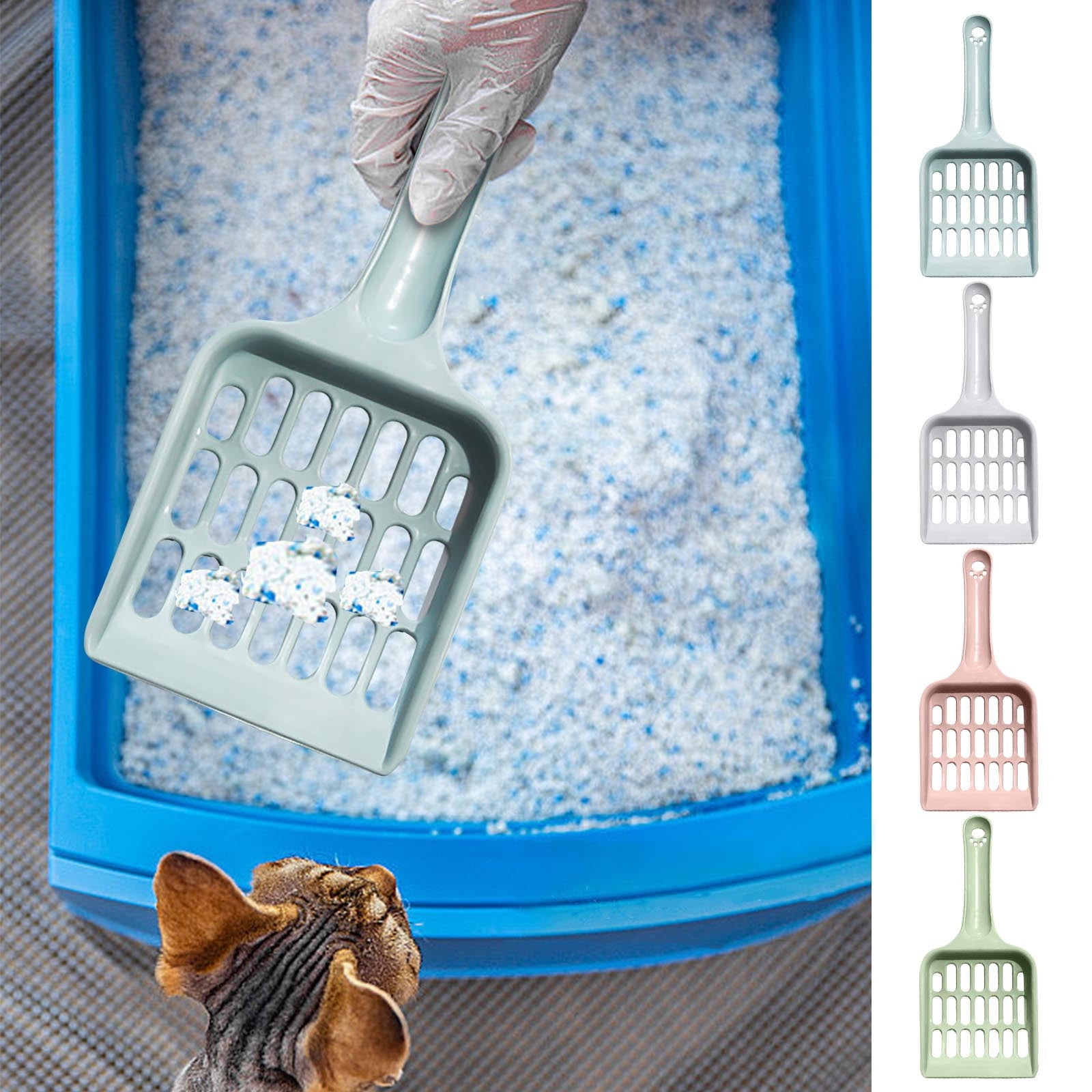 Pet Waste Pickup Tool, Multi-functional Litter Shovel, Durable Plastic ...