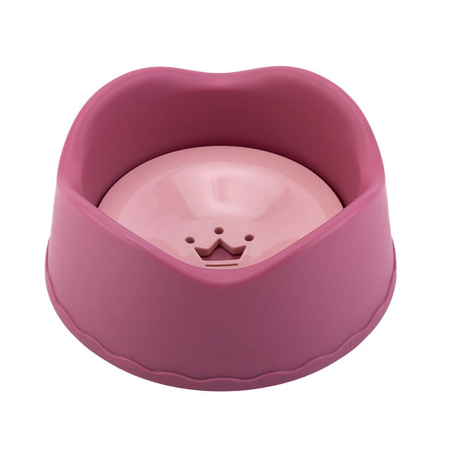 Pet Water Bowl with Floating Disk Spill Proof Water Bowl, Slow Down ...