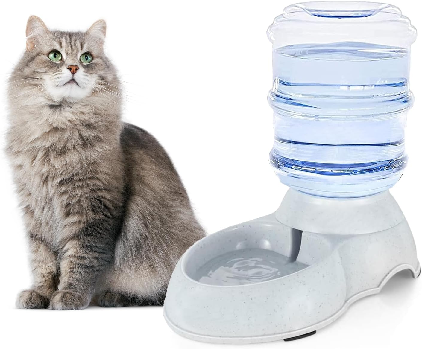 Pet Water Dispenser Station for Dogs and Cats,1 Gallon/3.5L Gravity ...