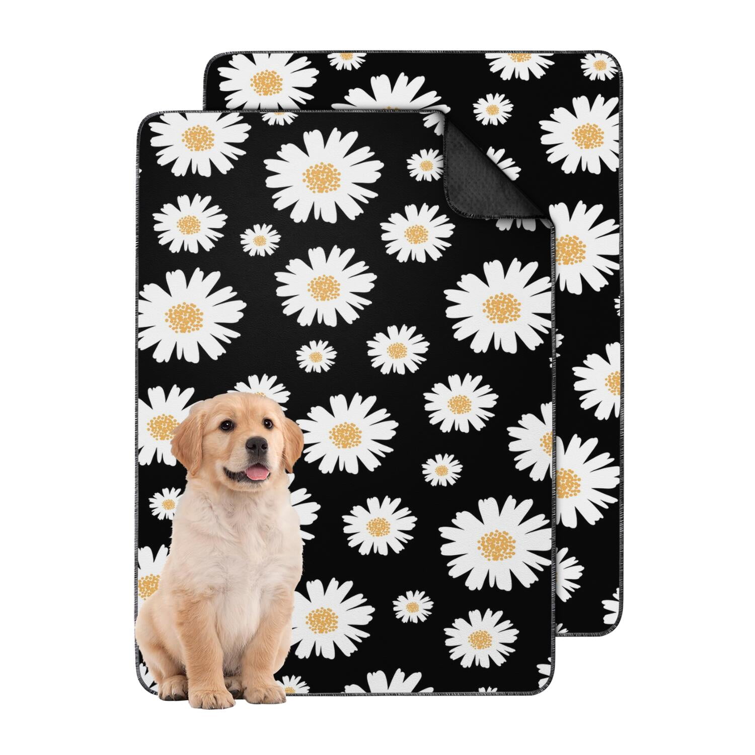 Pet Wee Pads Washable 24x35 Inch 2-Count, Reusable Puppy Potty Pads ...