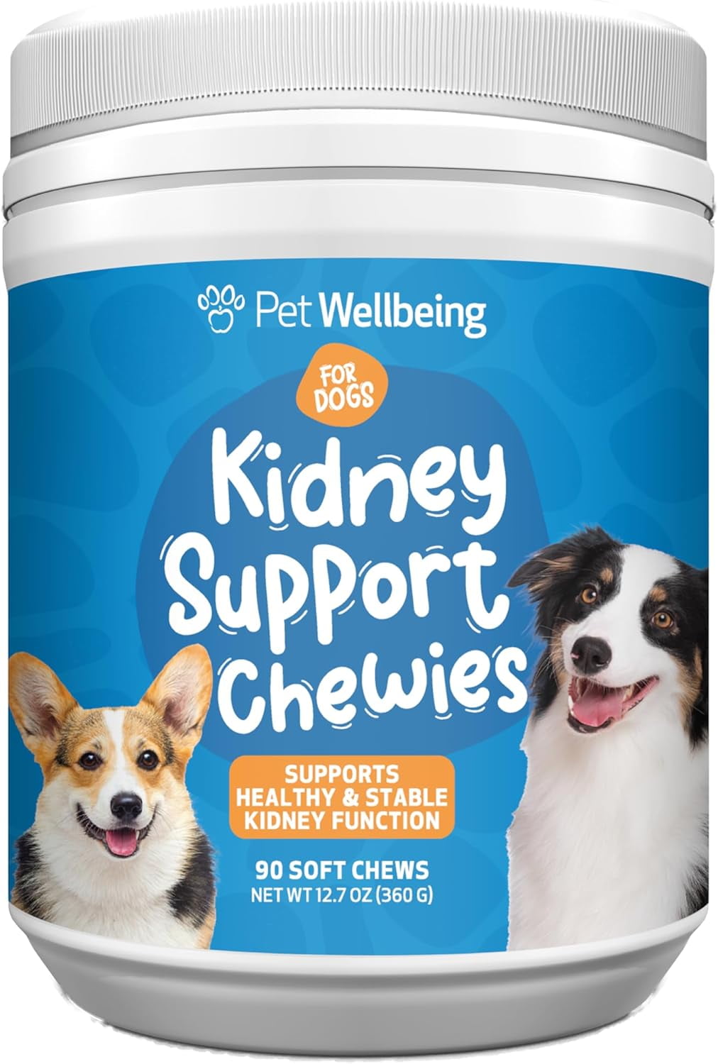 Pet Wellbeing Kidney Support Chewies for Dogs - Supports Healthy ...