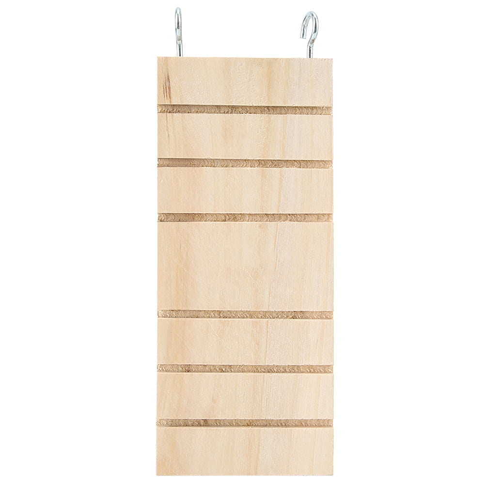 Pet Wooden Ladder Hamster Bird Stand Platform Toy Rest Board Perches ...