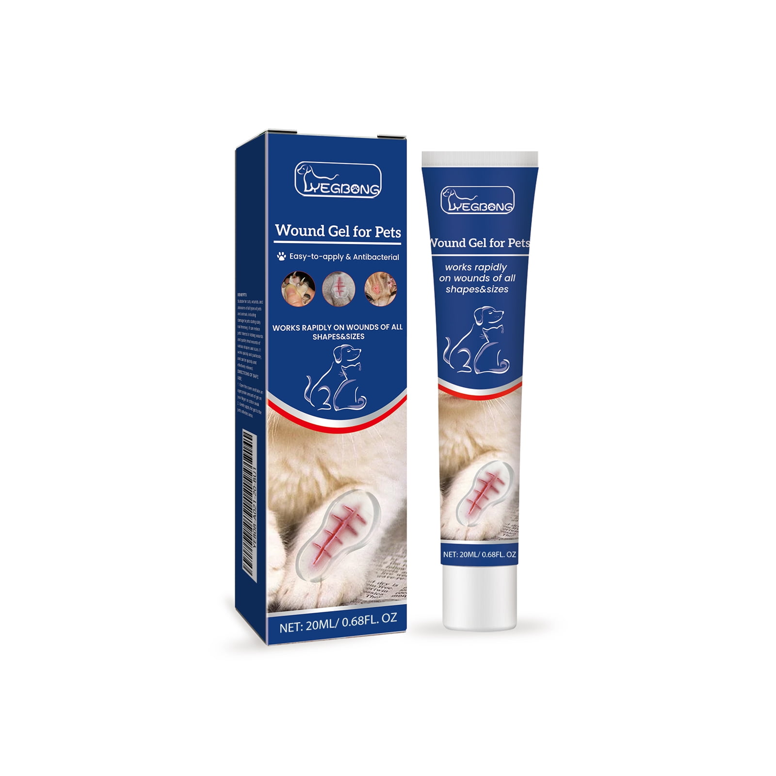 Pet Wound Care Gel, Cat And Dog Skin Moss Wound Waterproof Care Wound ...