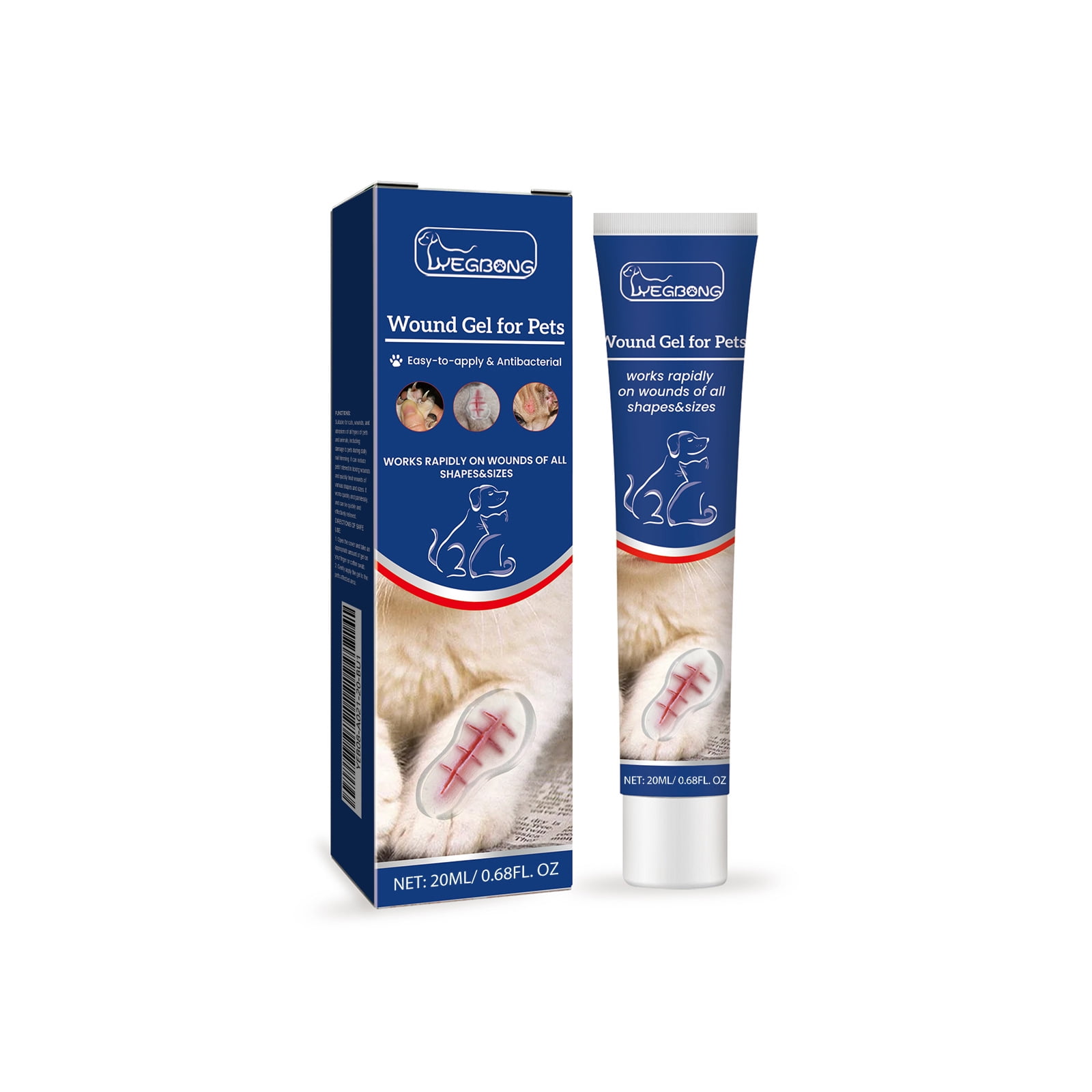 Pet Wound Care Gel Dog and Cat Dermatophyte Wound Waterproof Care Wound ...