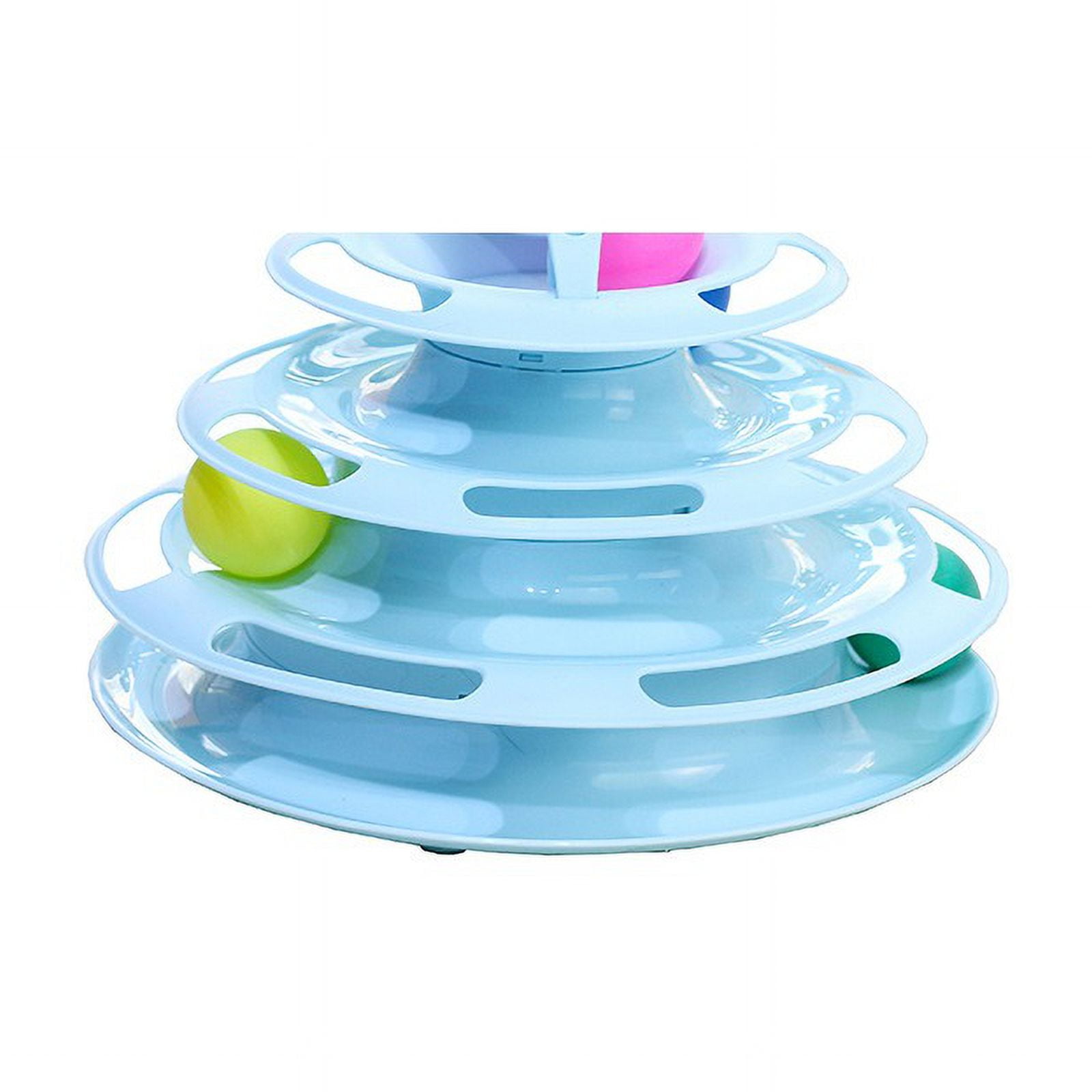 Pet cat toy Three-layer ball cat Turntable Cat interactive educational ...
