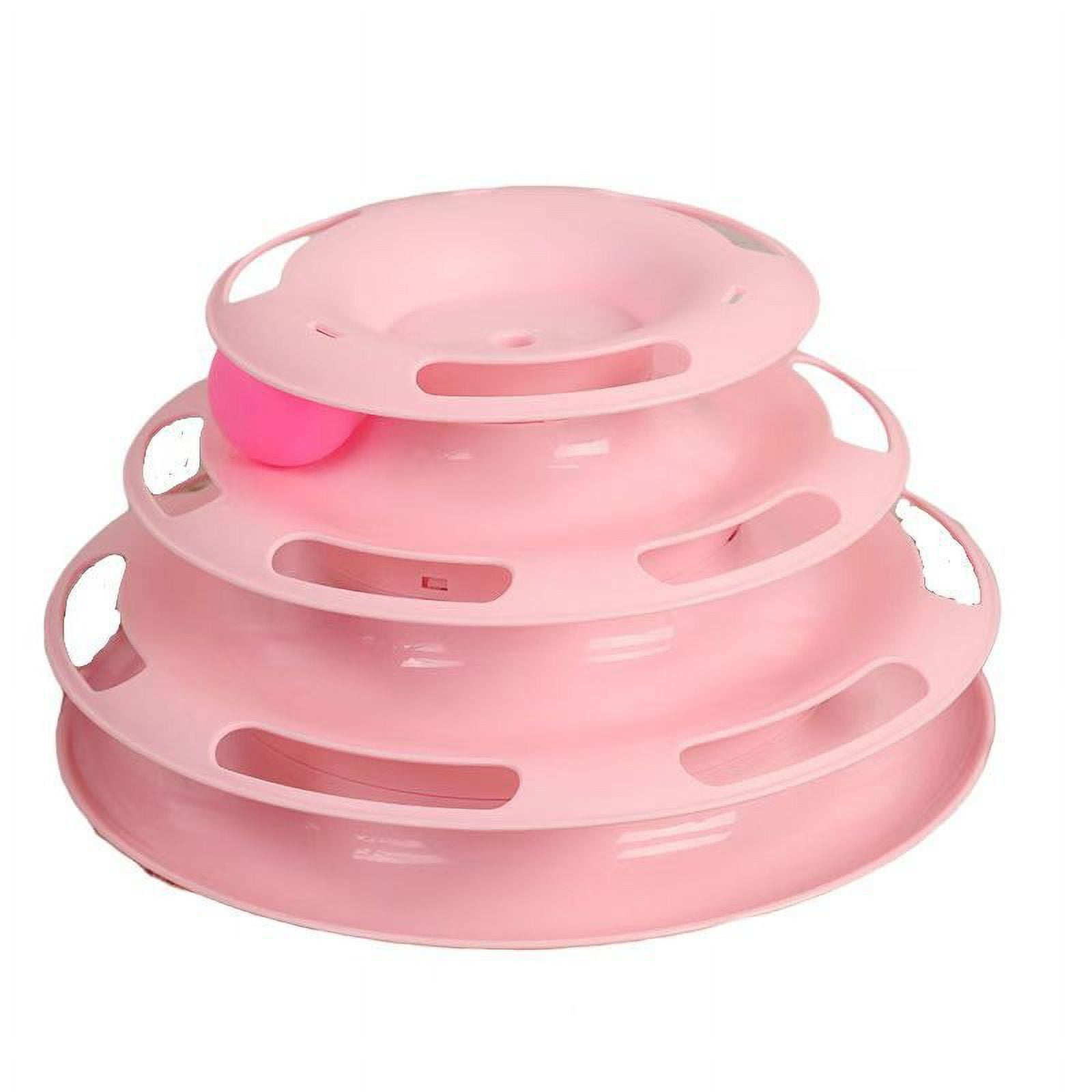 Pet cat toy three-layer ball cat turntable educational track toy cat ...