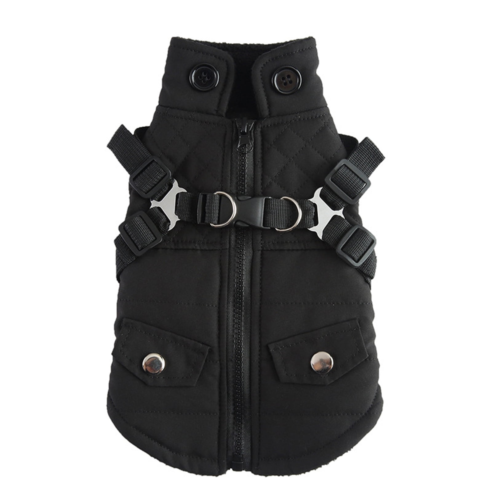 Pet chest and back style dog clothing zipper jacket pet dog winter ...