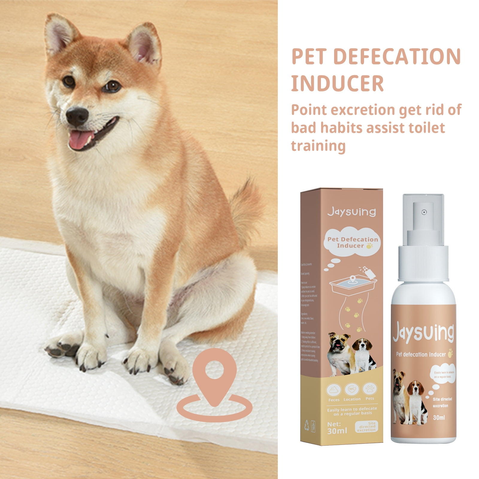 Pet defecation inducer cat and dog toilet training inducer spray toilet ...