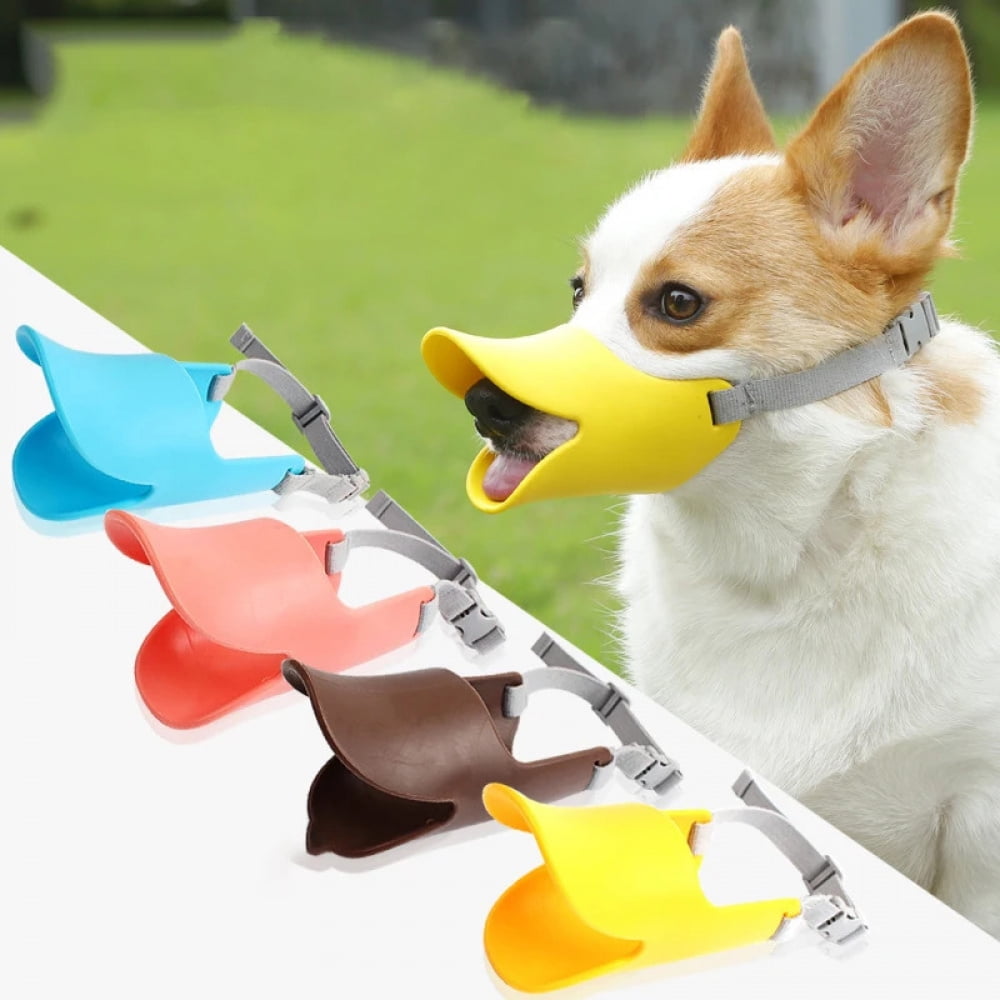 Pet dog muzzle silicone pet muzzle anti-biting, barking, and eating ...