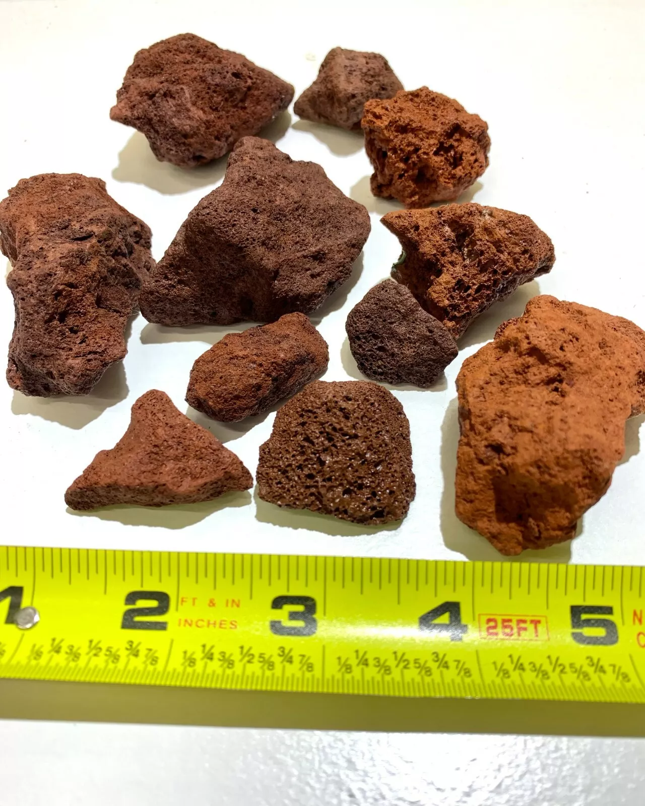 Pet kare - 1/2 LB RED VOLCANIC LAVA ROCKS AQUARIUM ROCKS FISH TANK ...