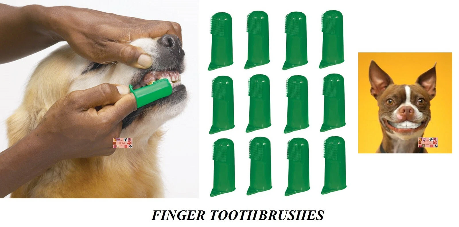 Pet kare - 12 PET DOG CAT Finger Pro DENTAL Teeth RUBBER TOOTH BRUSH ...