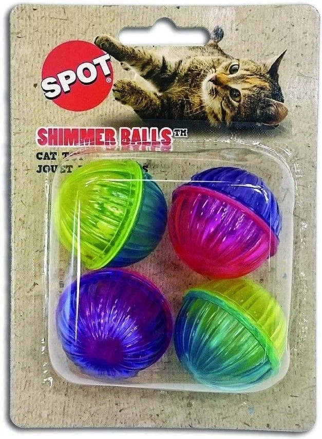 Pet kare - Cat, Spot Shimmer Balls Cat Toys (4 Pack) - Walmart.com