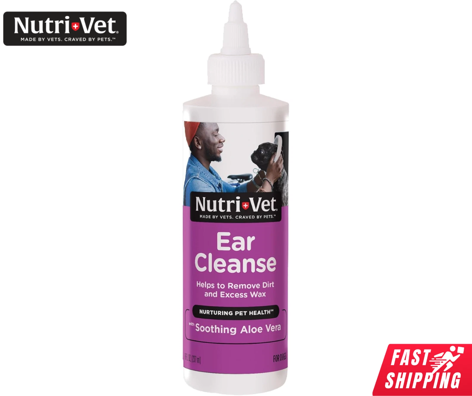 Pet kare - Nutri-Vet Ear Cleanse for Dogs Cleaner Deodorizer w/ Aloe ...