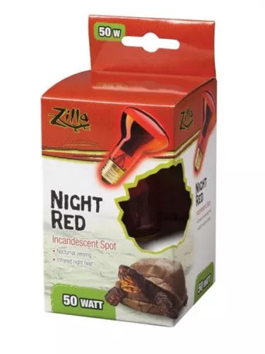 Pet kare - Zilla Night Red Basking Spot Bulb 50W Reptile Terrarium Lamp ...
