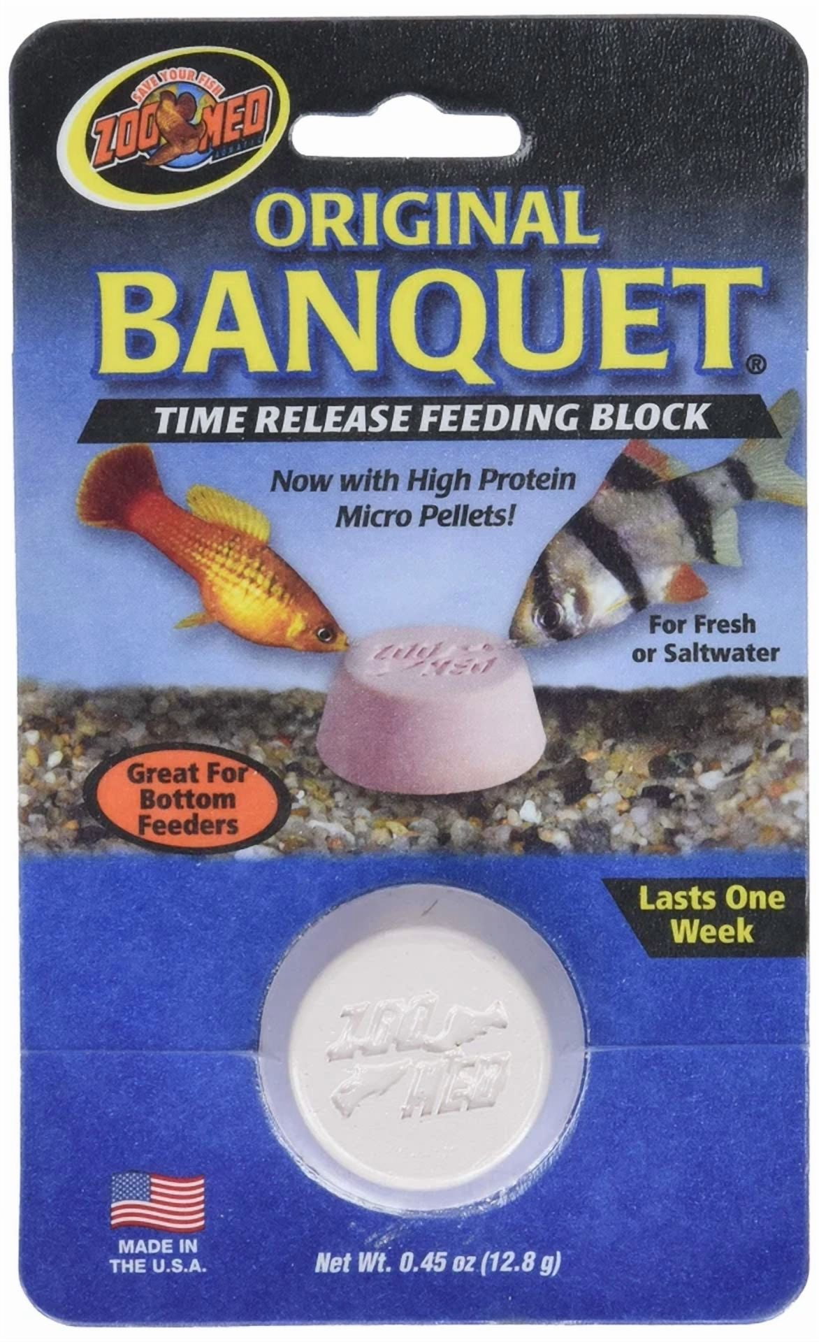 Pet kare - Zoo Med Original Banquet Time Release Fish Food Blocks for ...