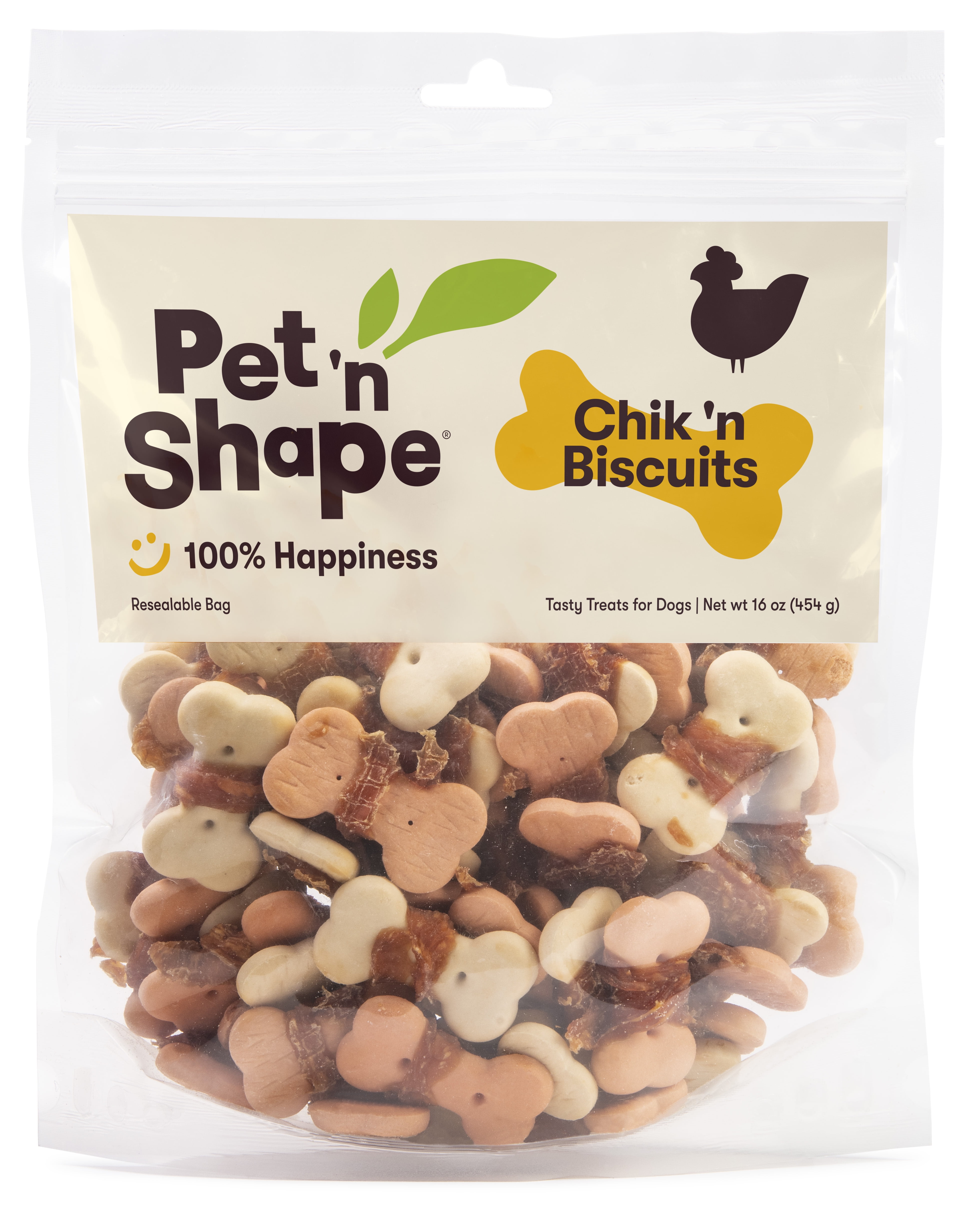 Pet 'n Shape Chik 'n Biscuits - Natural Chicken Wrapped Snacks, 1 Pound ...