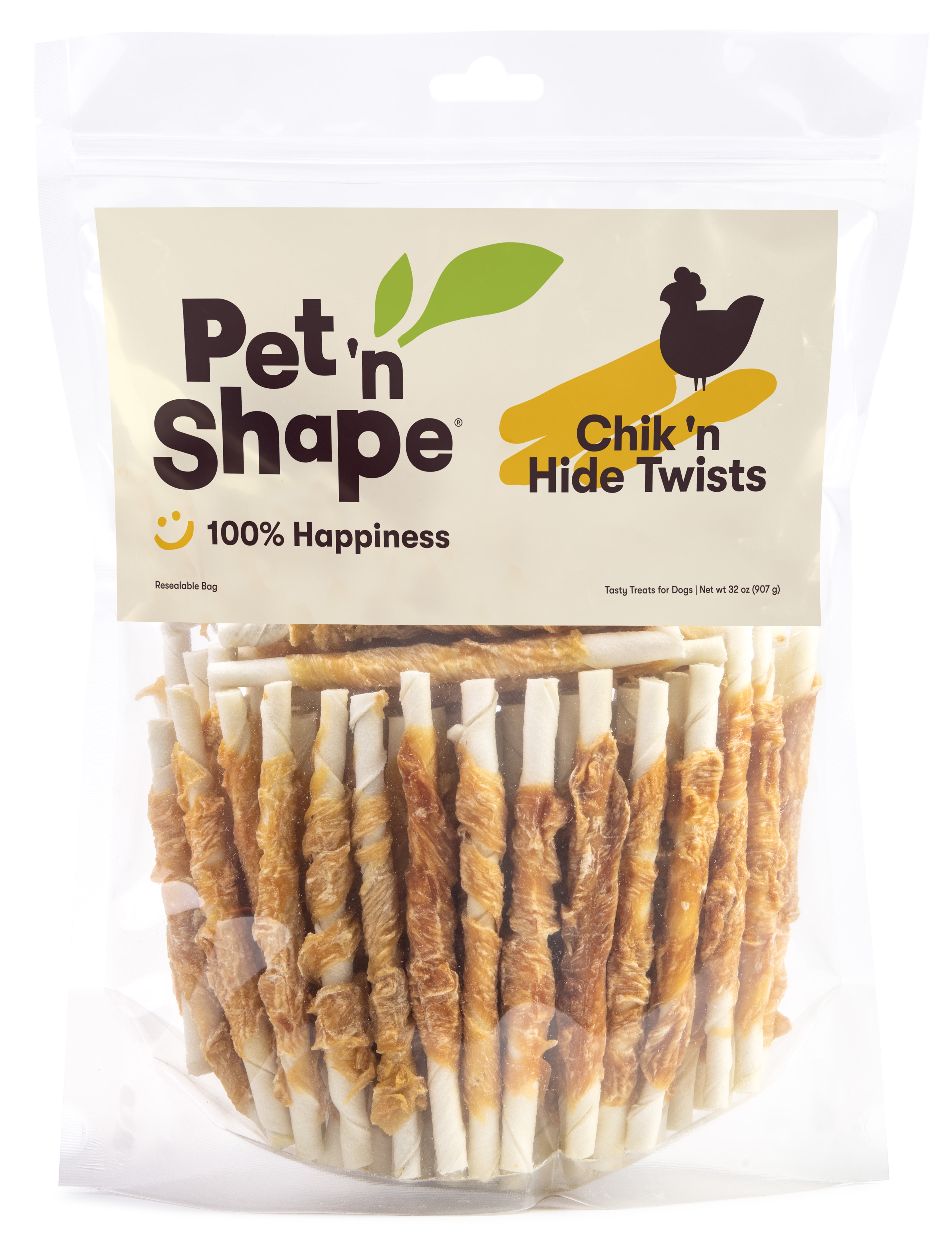 Free Shipping! Pet 'n Shape Chicken Hide Twists Small Dog Treats 2 ...