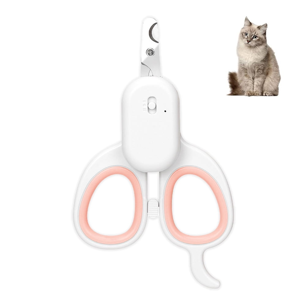 Pet nail clippers with LED and U-V lights and cat claw trimmers with ...