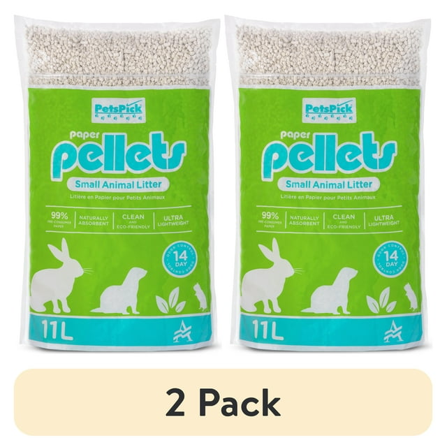 (2 pack) Pets Pick 11L Paper Pellets for Small Animals - Walmart.com