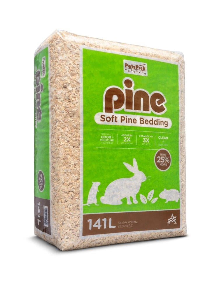 Pets Pick, Pet's Soft Pine Shaving, 141L / 5.0 Cu. Ft, Odor Control ...