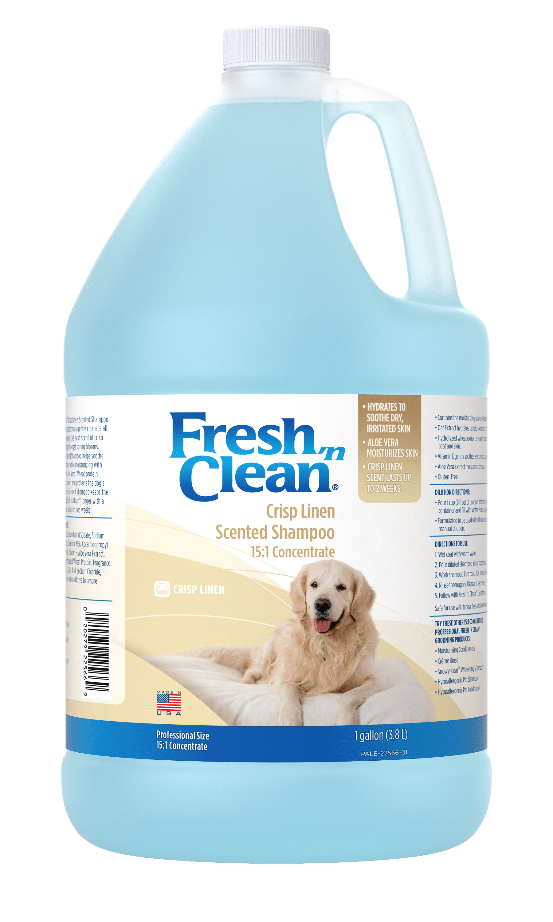 PetAg Fresh 'n Clean Scented Shampoo for Dogs - Crisp Linen Scent - 15: ...