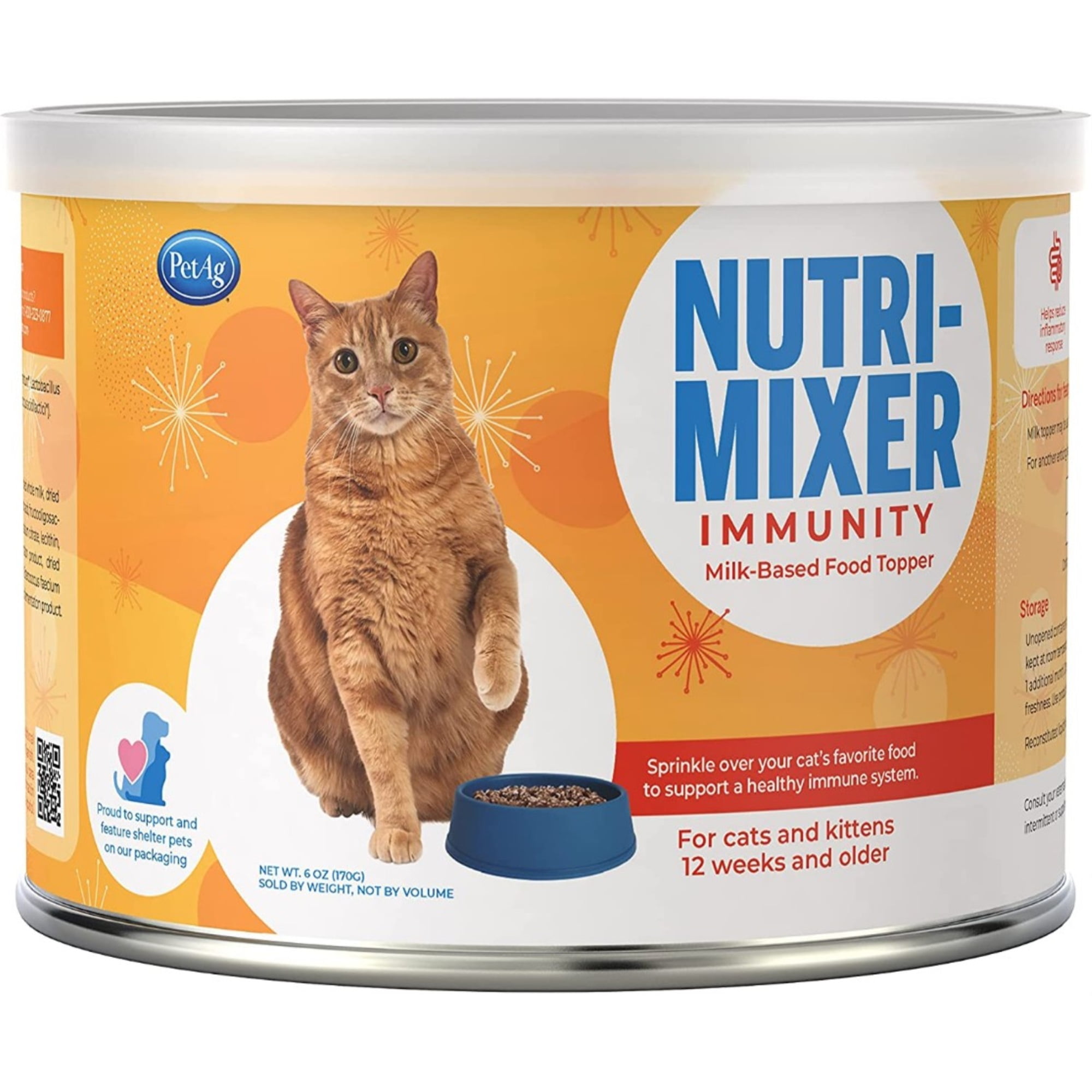 PetAg Nutri-Mixer Immunity Milk-Based Topper for Cats and Kittens ...