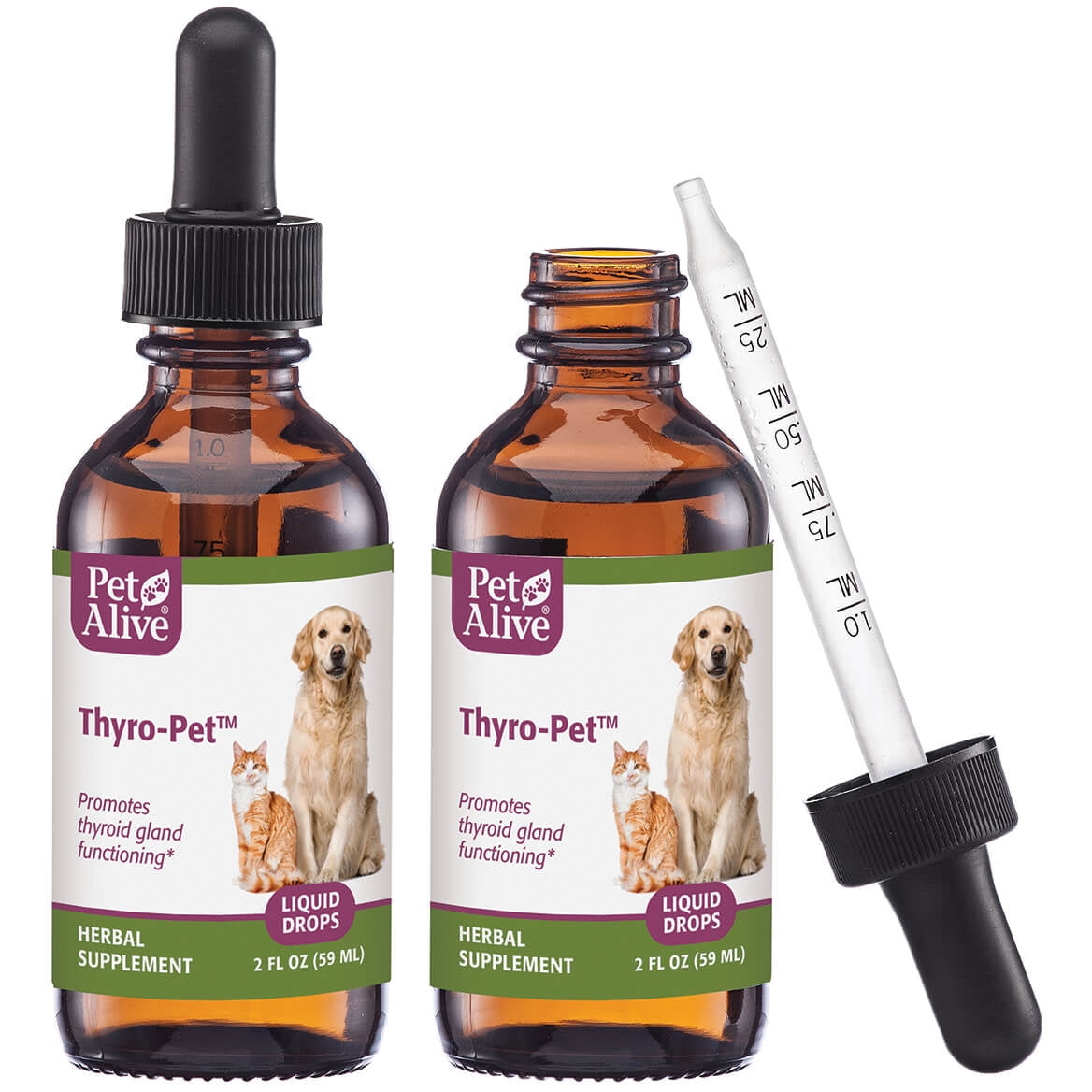 PetAlive Thyro-Pet 2 Pack - Herbal Dog Medicine for Thyroid Support ...