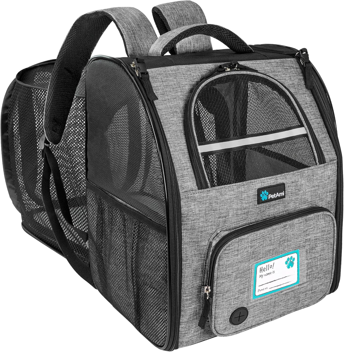 PetAmi Dog Cat Backpack Carrier, Expandable Pet Carrier Backpack for ...