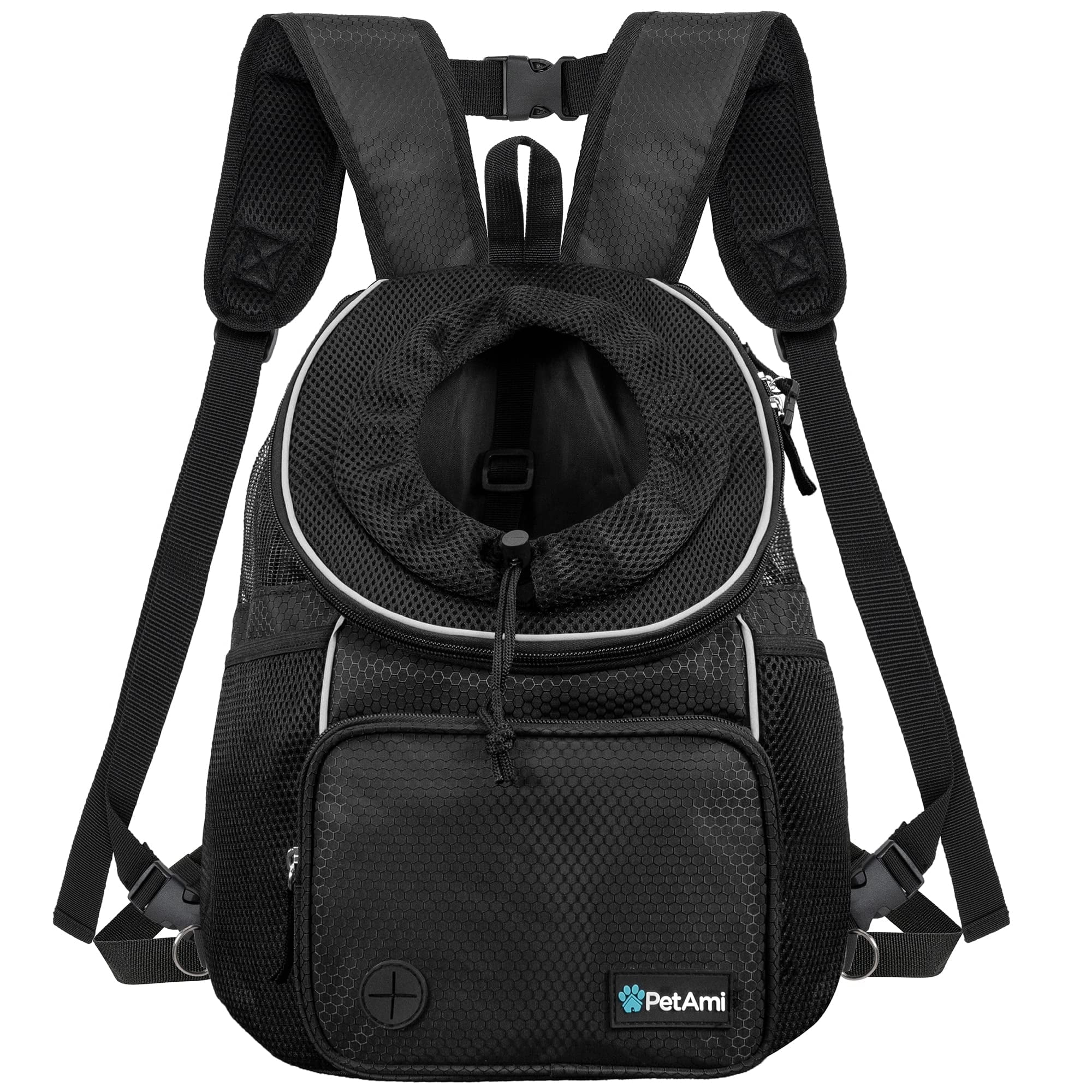 PetAmi Dog Front Carrier DMF15 Backpack, Adjustable Dog Chest Carrier ...